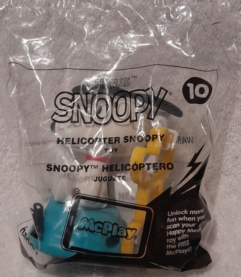 10 New & Sealed 2018 FULL SET Peanuts/Snoopy McDonald's Happy Meal Toys ...