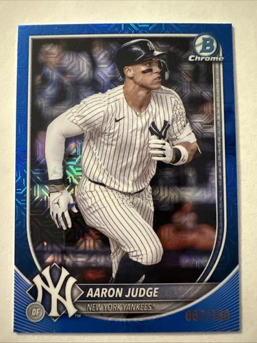 2025 Bowman - Aaron Judge #99 Chrome Blue Mojo Refractor /150 for sale ...