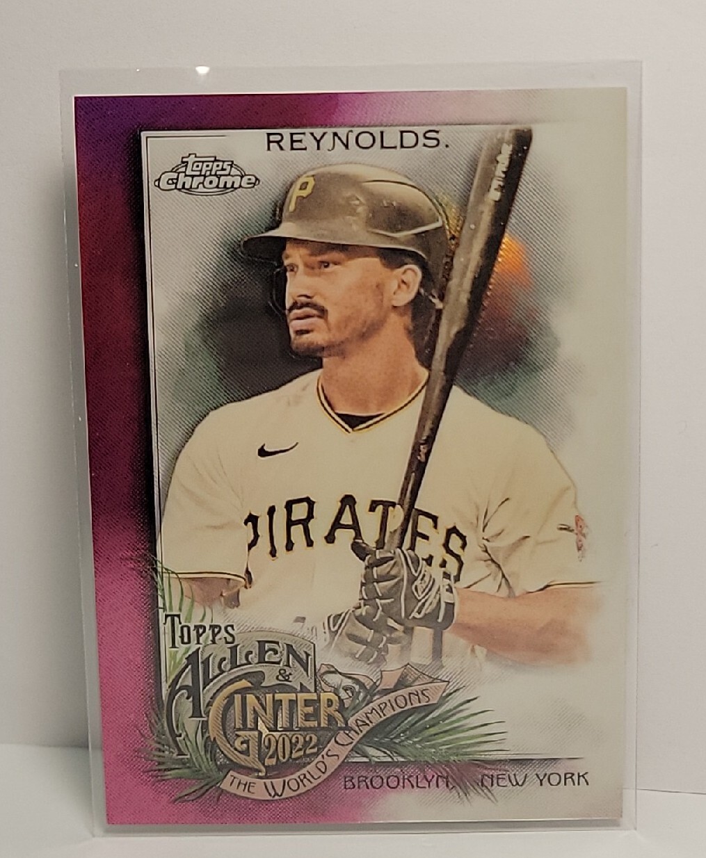 2022 Topps Allen Ginter Chrome Bryan Reynolds 198/199 Magenta Refractor ...