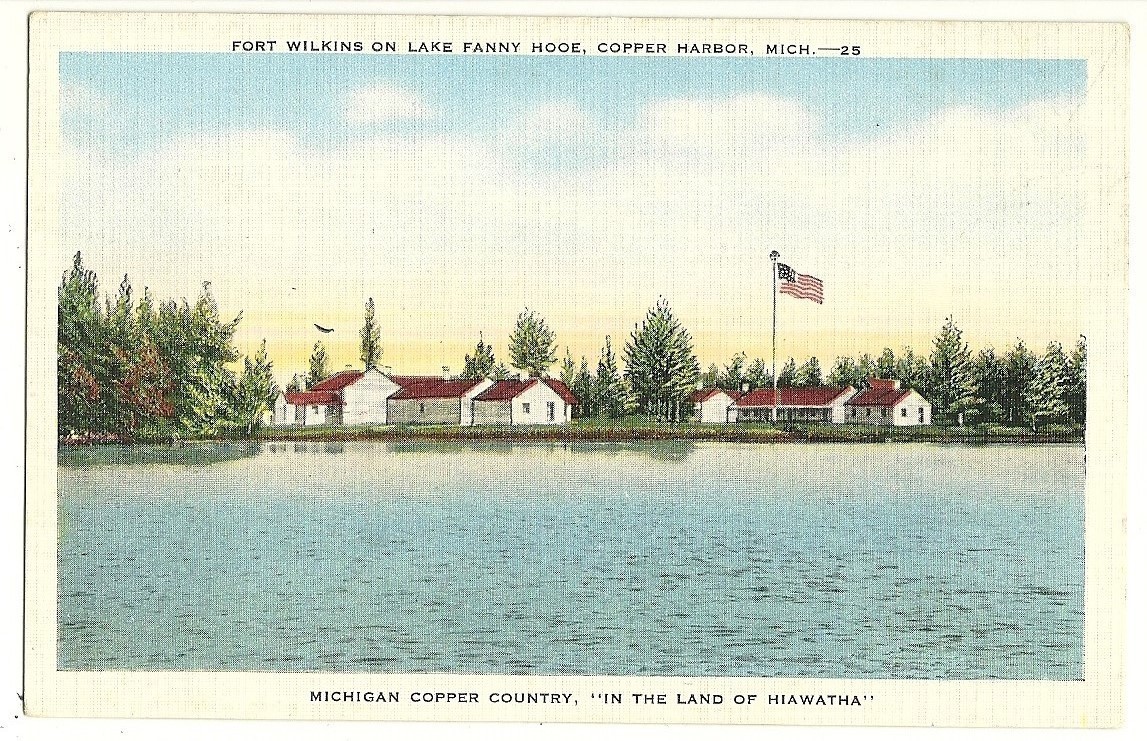 Fort Wilkins on Lake Fanny Hooe Copper Harbor MI Michigan Postcard | eBay