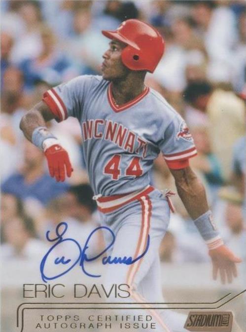 2015 Topps Stadium Club - Autographs Eric Davis #SCA-ED Gold Foil /25 ...