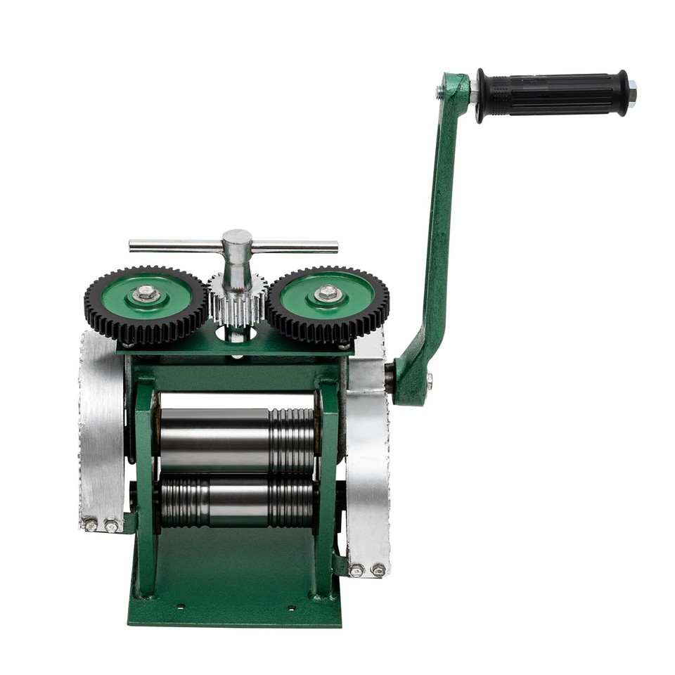 Green Manual Jewelry Press Rolling Mill Machine Wire Flat Metal Sheet ...