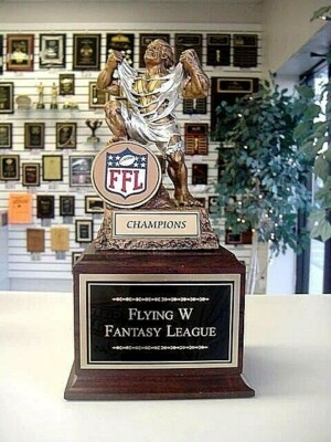 FANTASY FOOTBALL PERPETUAL TROPHY 16 Y FFL MONSTER NEW COLOR FFL LOGO ...