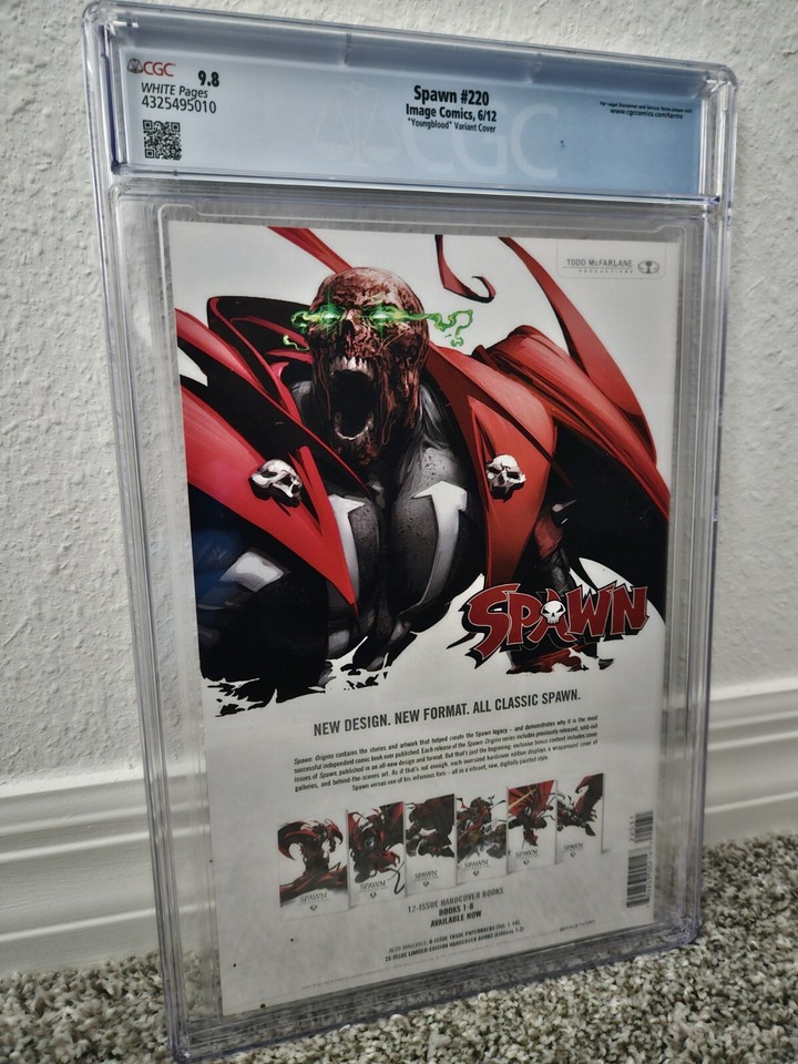 SPAWN #220 CGC 9.8 Young Blood Todd McFarlane Homage *KEY ISSUE* | eBay