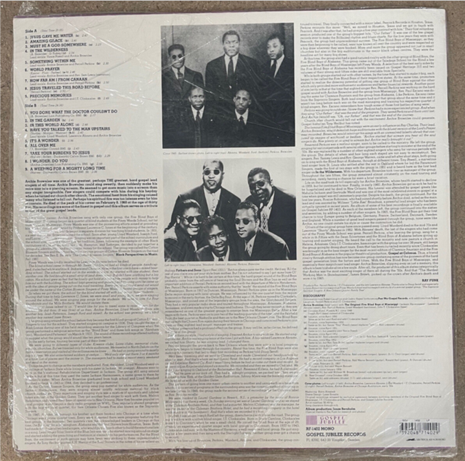 Archie Brownlee And The Five Blind Boys Of Mississippi – You Done What ...