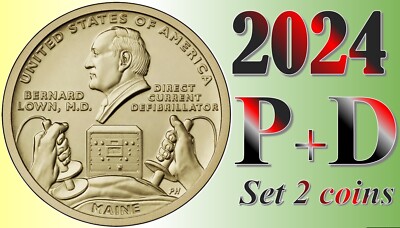 2024 P &D American Innovation $1 Dollar - Maine - US Mint - UNC - Set 2 ...