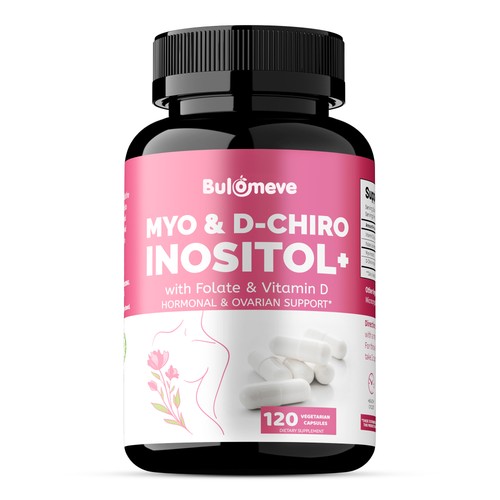 Myo & D-Chiro Inositol - Folate, Vitamin D3, Fertility Health, Hormonal ...