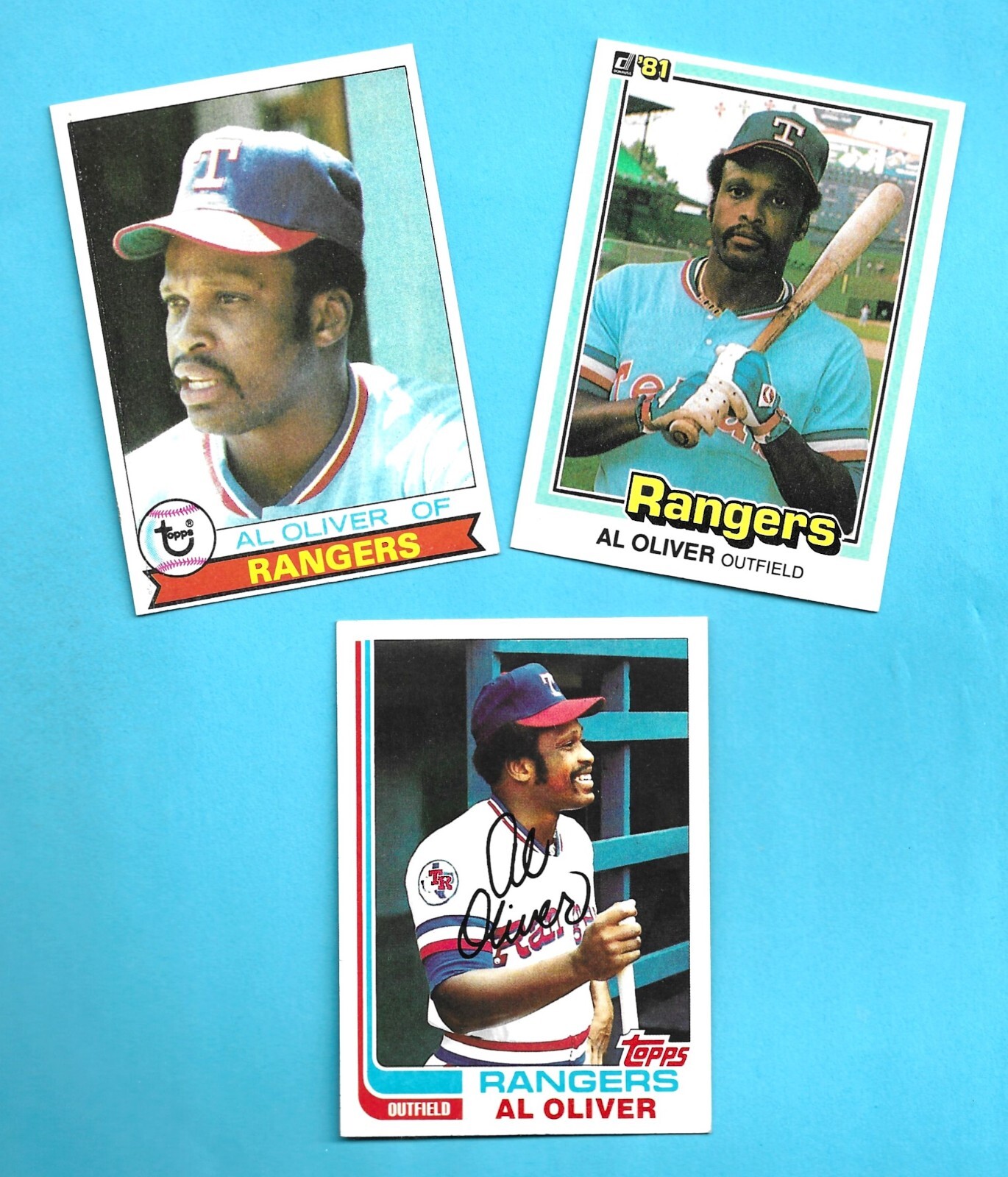 3 CARD AL OLIVER LOT! TEXAS RANGERS 1979/81/82 Topps/Donruss SHARP! | eBay