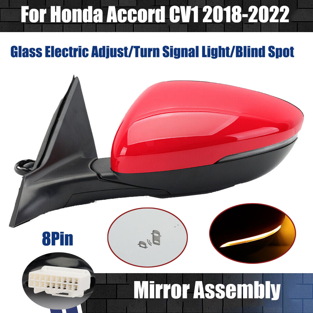 Side Mirror For 2018 19-2022 Honda Accord CV1 Left W/Blind Spot Turn ...
