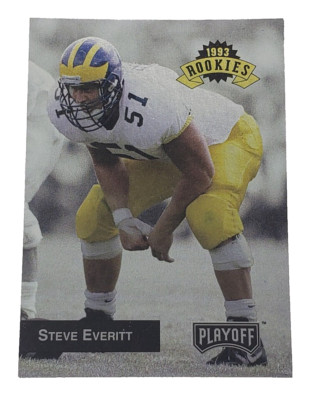 1993 Playoff Football Steve Everitt RC #301 Cleveland Browns Rookie | eBay