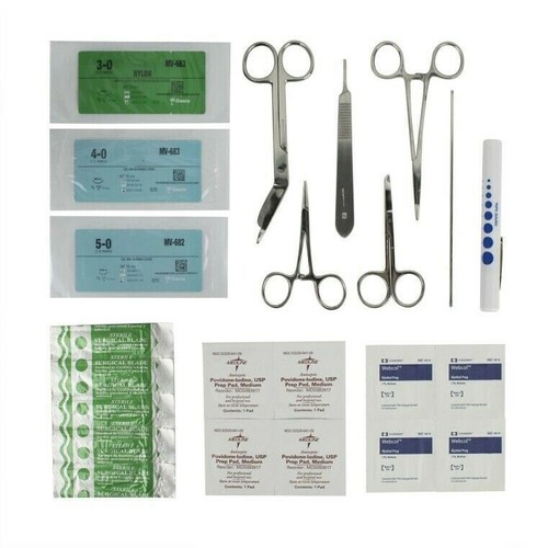 First Aid Kit, Military Suture Set- Advanced Edition, 25 Pieces ...