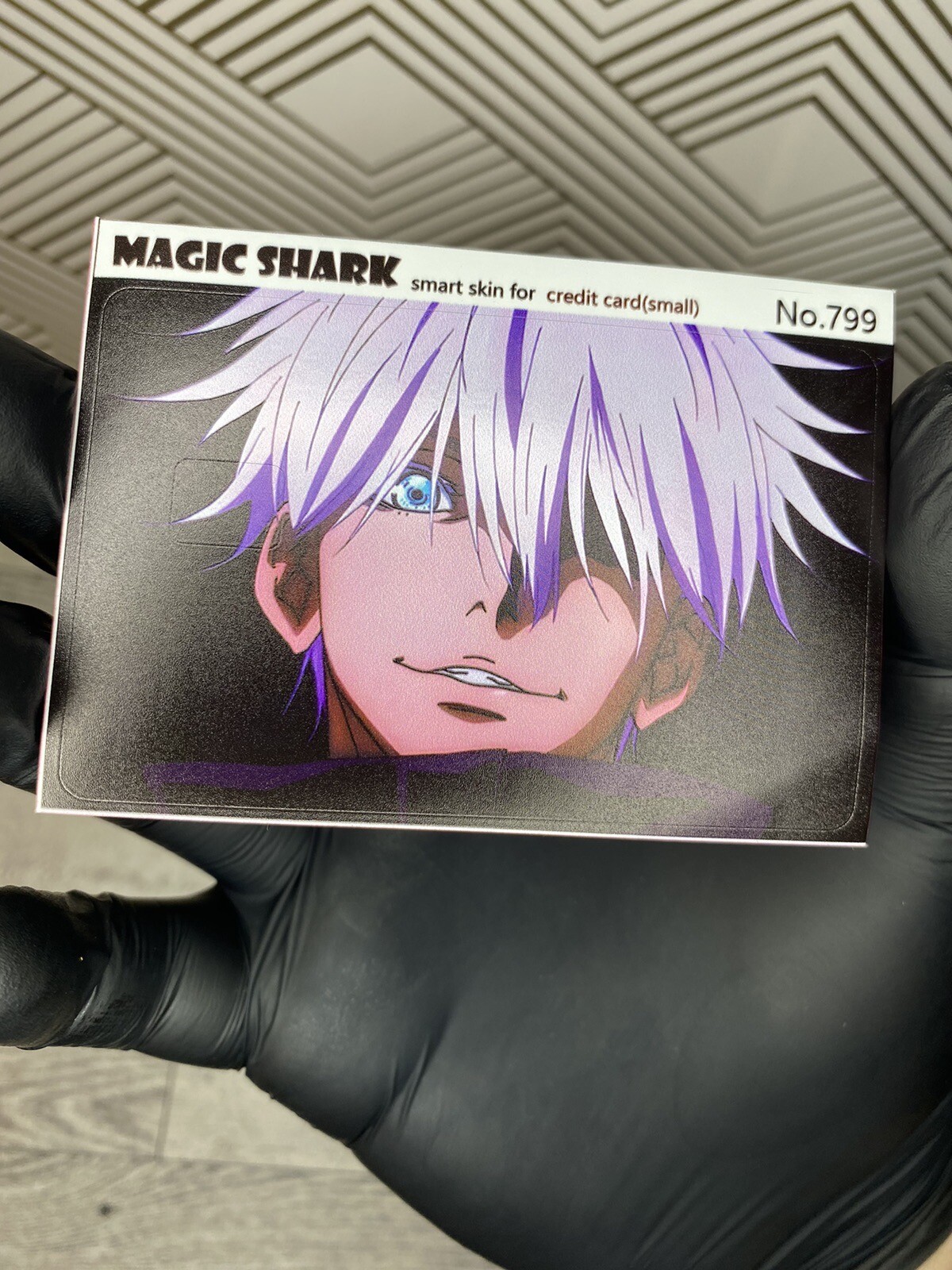 Jujutsu Kaisen Gojo Credit Card Smart Sticker Skin Pre-cut Small Chip ...