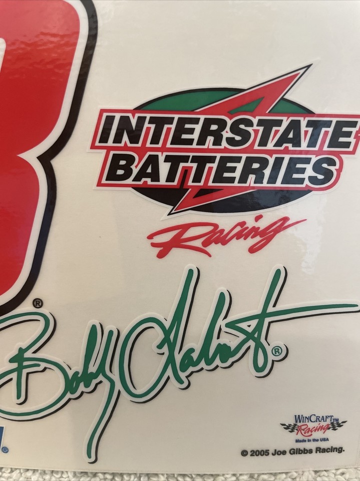 Bobby Labonte #18 Interstate Batteries 5x5 Decal #19 | eBay