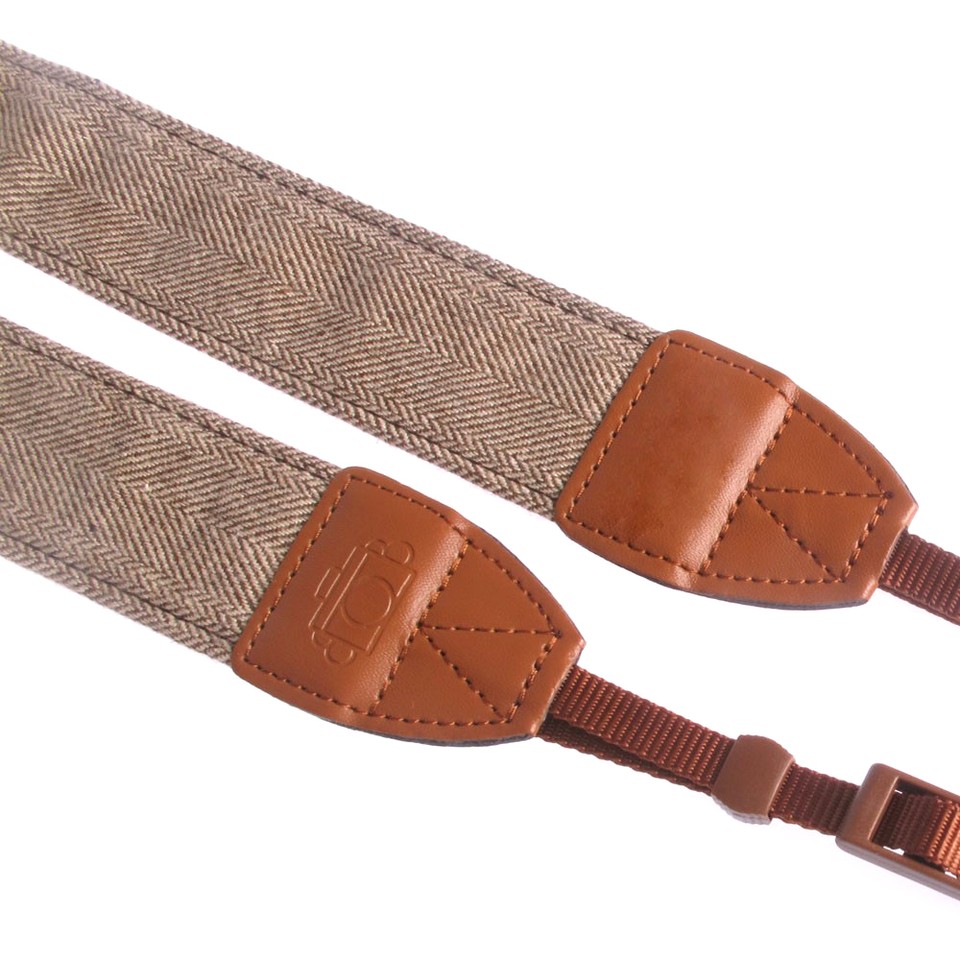 2 x Vintage White Brown Weave Camera Shoulder Neck Strap Fujifilm X-T10 ...