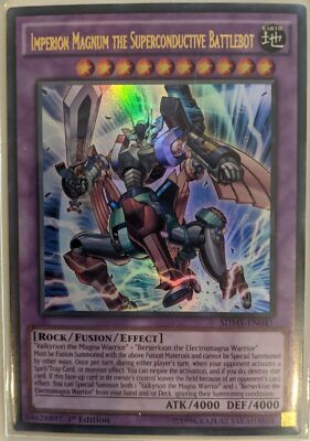 YuGiOh Imperion Magnum the Superconductive Battlebot Ultra Rare 1stEd ...