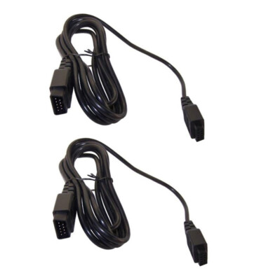 2 x Controller Extension Lead Cable Sega Genesis MegaDrive Master ...