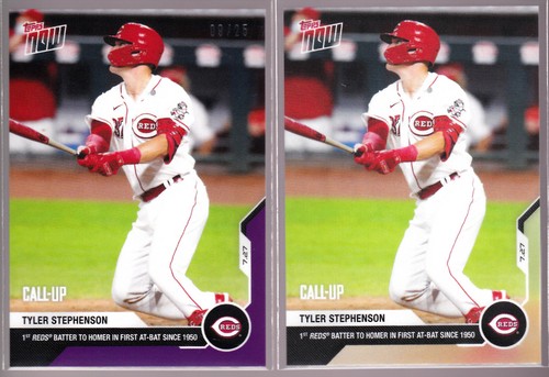 Tyler Stephenson Reds Rookie Call-Up 2020 Topps Now #24 Purple 09/25 & Base RC | eBay