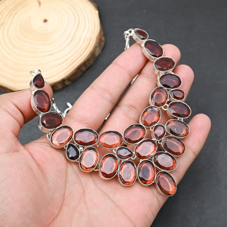 Citrine Gemstone Handmade 925 Sterling Silver Jewelry Necklace 18 ...