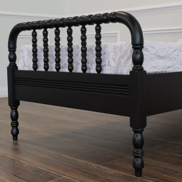 Black Bobbin Bed Frame | Spool Bed Frame 3ft Single Solid Mahogany NEW ...