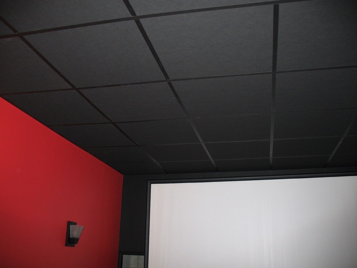 Black Drop Ceiling Grid Rattan Black By Ceilume