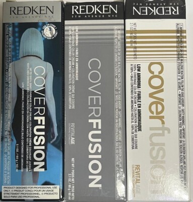 3 Redken COVERFUSION Hair Color 8NA NATURAL/ASH 2.1 oz ea | eBay