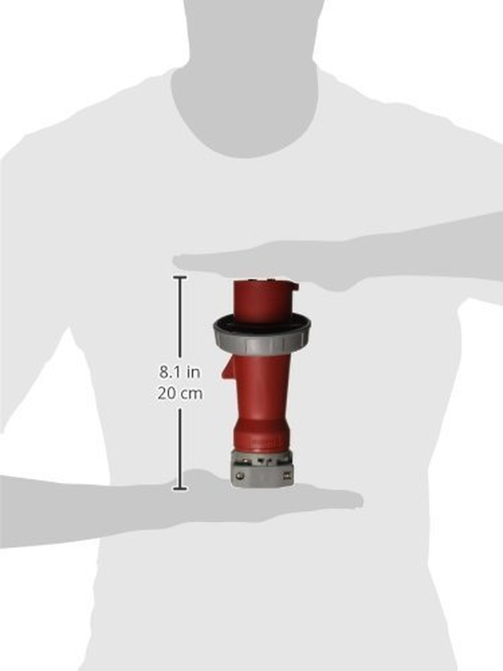 HBL430P7W Pin and Sleeve IEC Plug, 3 Pole, 4 Wire, 30 Amp, 3 Phase ...