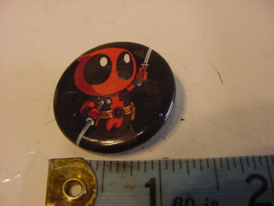 MARVEL DEADPOOL PIN - BUTTON PIN | eBay