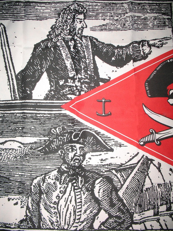 3x5 Jolly Roger Pirate Captains flag 3'x5' Cptn Rackham England Davis ...