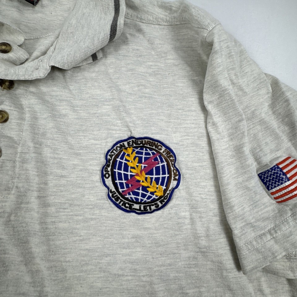 VTG Y2K Operation Enduring Freedom Polo Size XL Military Iraqi 9/11 | eBay