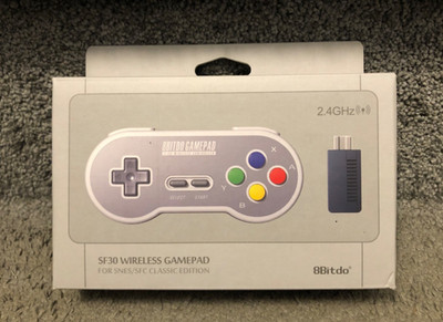 8Bitdo SF30 2.4G Wireless Gamepad Nintendo SNES Controller NEW NIB | eBay