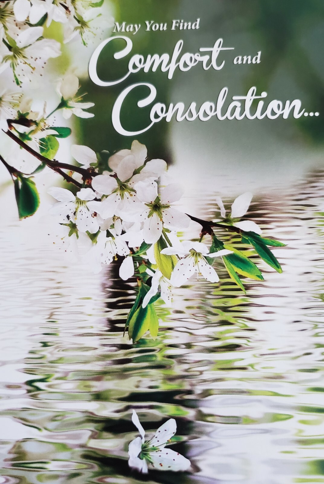 'May You Find Comfort and Consolation...' sympathy greeting card | eBay