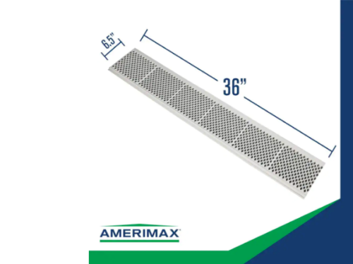 5 Pack Snap-In 3 Ft. White Gutter Guard Screen Filter Leaf Debris ...