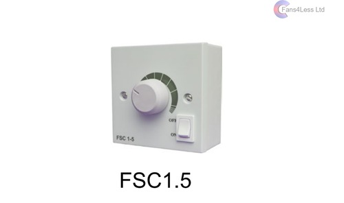 EFSC Electronic Speed Controllers Plate Kitchen Hydroponics Fans 1.5 to ...