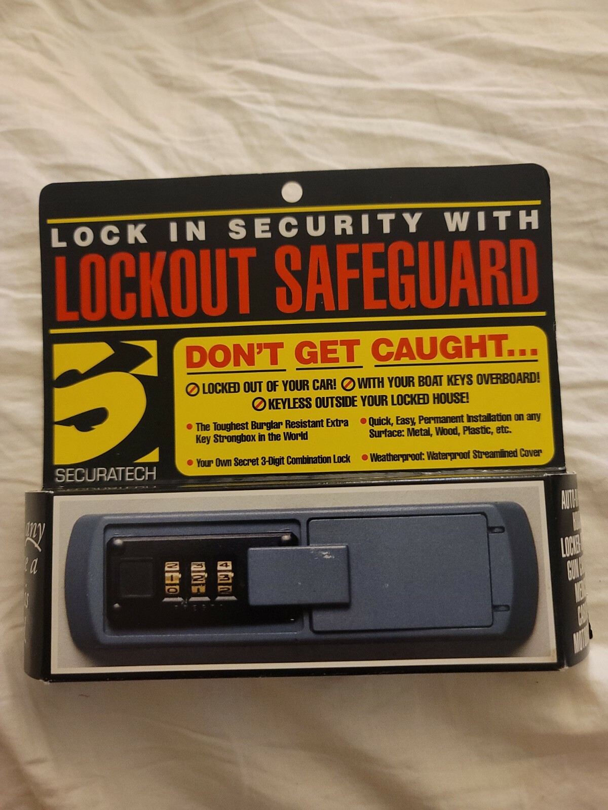 Securatech Extra Key Strongbox Weatherproof Burglar Combination Lock ...