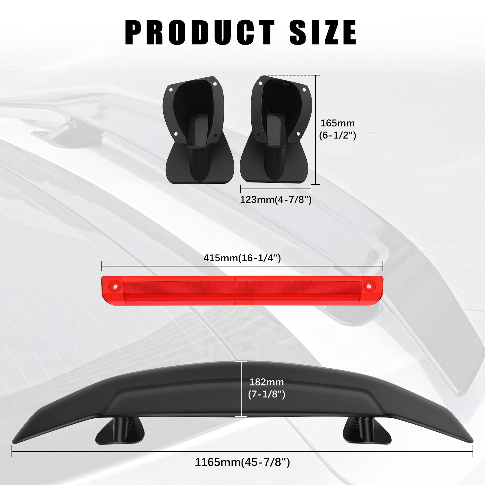 For Pontiac Solstice GT 06-09 47" Rear Trunk Wing Spoiler Lip Matte ...