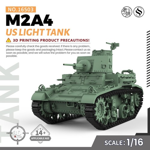 Pre-order 1/16 Military Model Kit US M2A4 Light Tank | eBay
