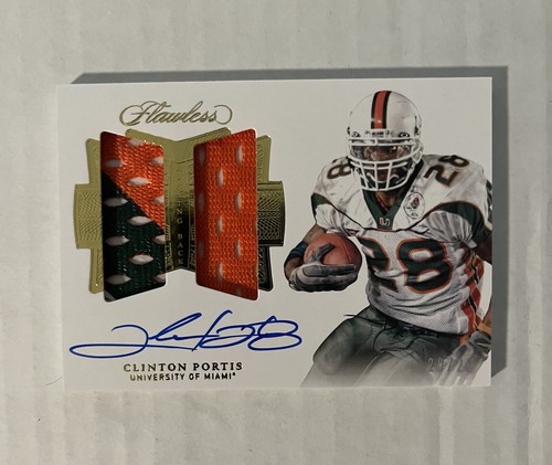 2018 Panini Flawless Collegiate - Patch Autographs #PA-CL Clinton ...