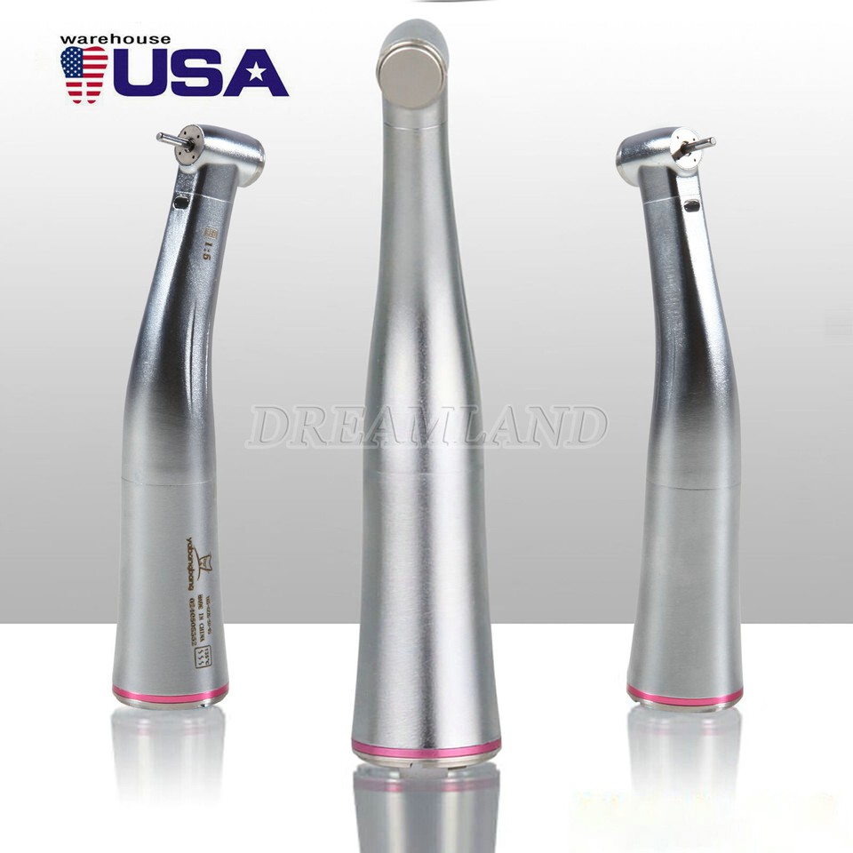 Dental 1:5 Fiber Optic Contra Angle High Speed Electric Handpiece Fit ...