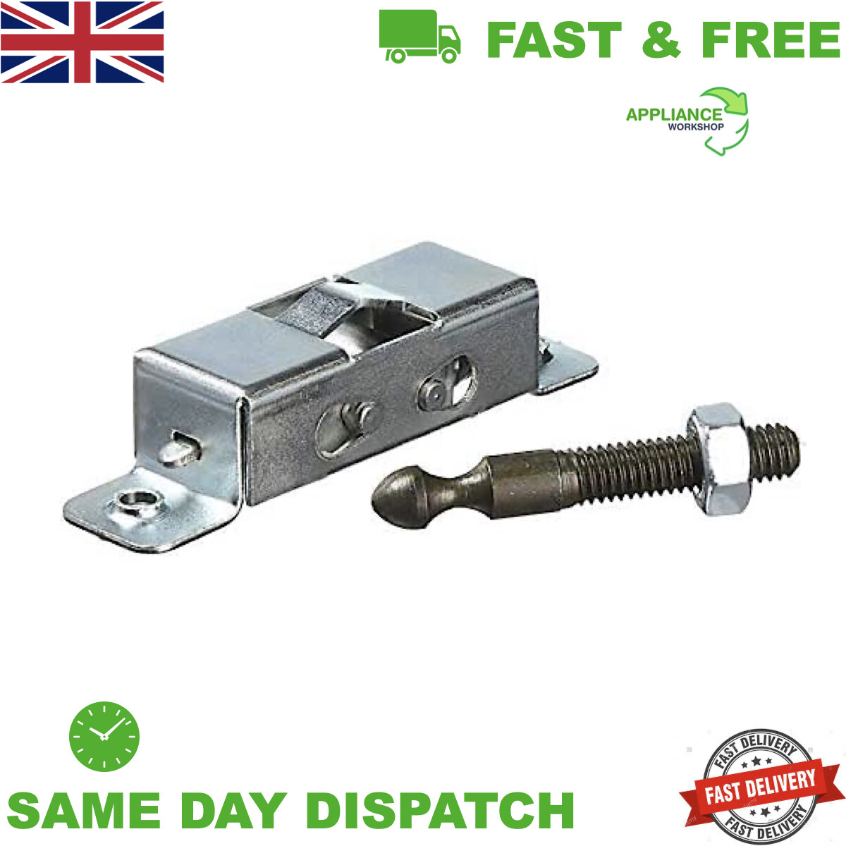 GENUINE RANGEMASTER COOKER MAIN OVEN DOOR ROLLER CATCH & PIN 092046 ...