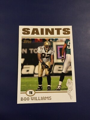 2004 Topps Collection Gold # 164 BOO WILLIAMS New Orleans Saints Sharp ...