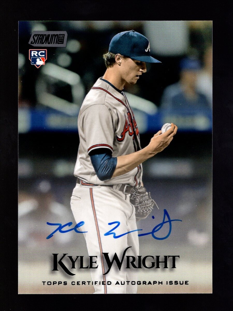 2019 TOPPS STADIUM CLUB BLACK KYLE WRIGHT RC AUTO AUTOGRAPH 5/25 ATLANTA BRAVES | eBay
