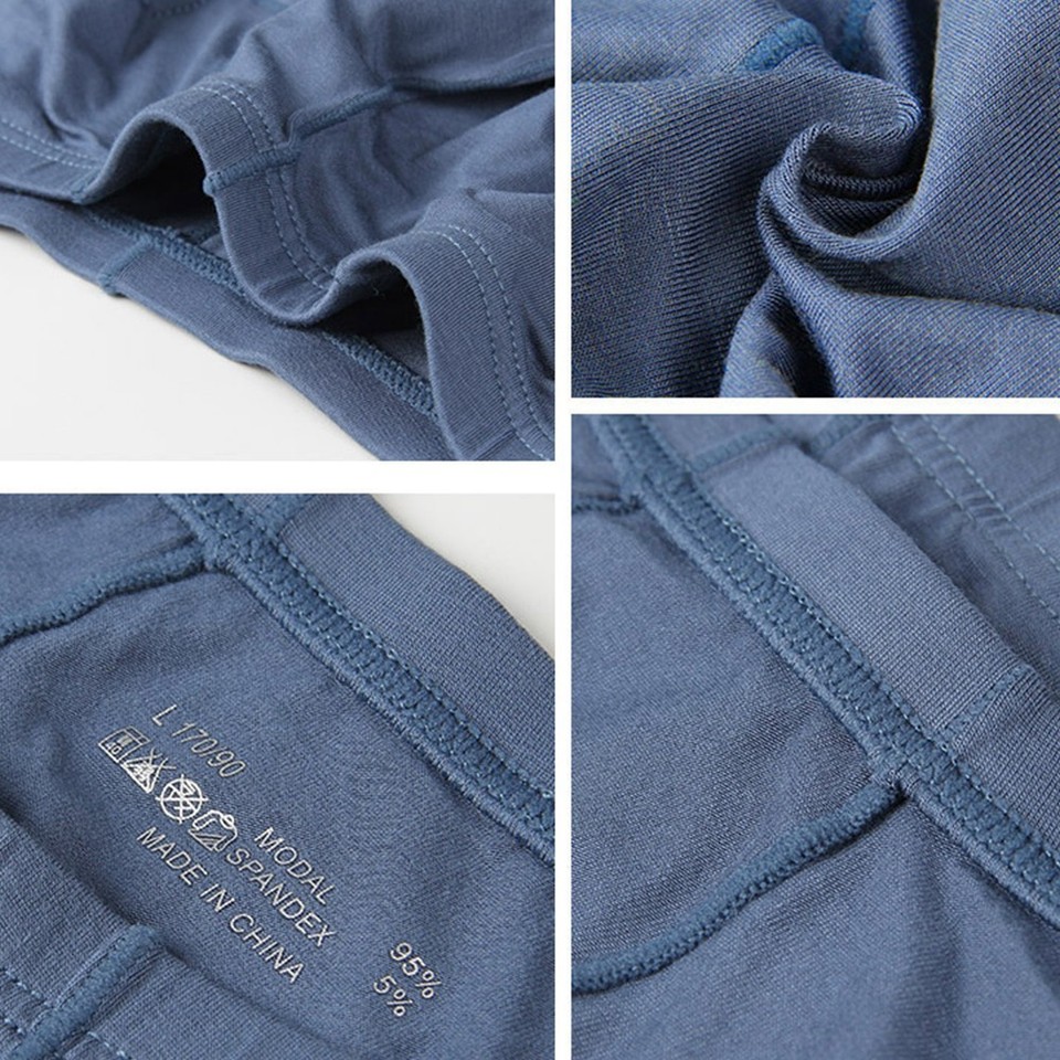 Mens Sexy Pouch Modal Boxer Briefs Bikini Shorts Underwear in Dark Grey ...