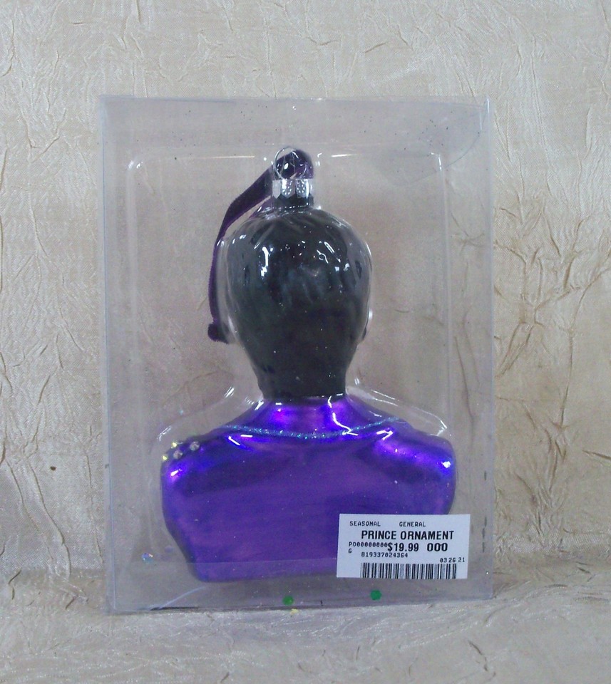 PRINCE Glass Christmas Holiday Ornament Formerly Known As Prince New In ...