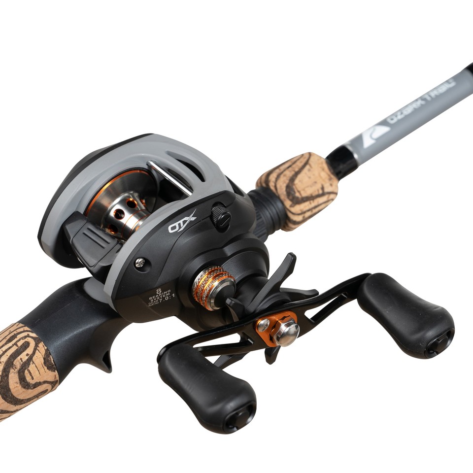 Ozark Trail OTX Pro Baitcast Rod & Reel Fishing Combo 6ft 8in Stainless ...