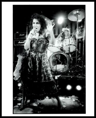 1980s CHERRY BOMBS Lead Singer In Leather and Lace Vintage Original ...