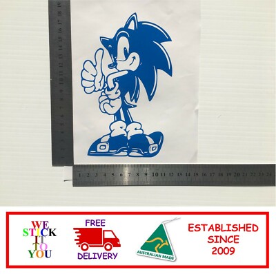SONIC BUMPER STICKER, VINYL DECAL, 9 colours, Brand new | eBay