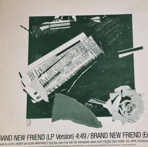 Lloyd Cole And The Commotions - Brand New Friend 12'' Vinyl Maxi US ...