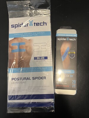 SpiderTech Postural Back Support 2 Pieces AND 20 Snap Stick I-Strips | eBay