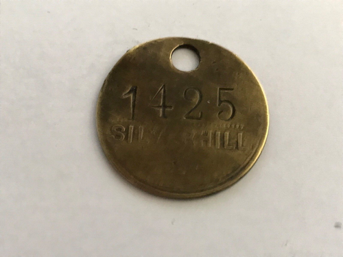 Original Silverhill Colliery Pit Check Token Tally 1425 | eBay