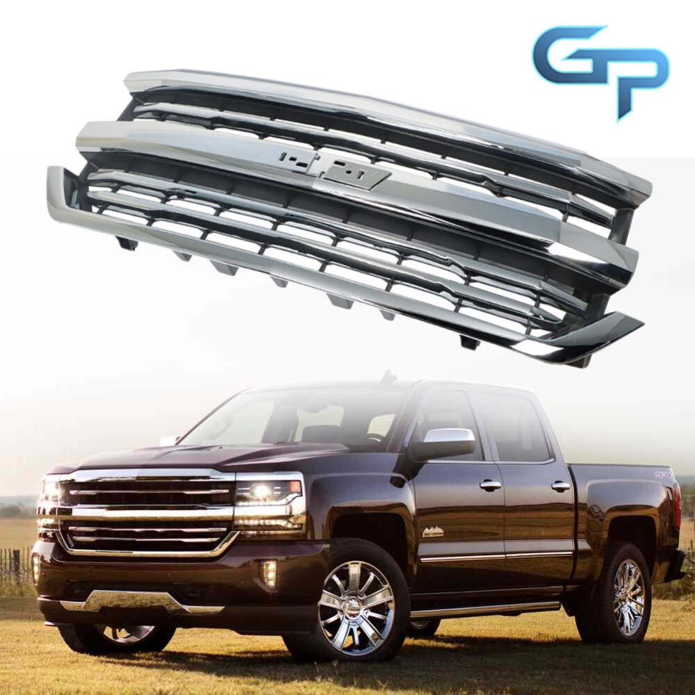 Front Bumper Grille Chrome 84056776 For Chevrolet Silverado 1500 2016 ...